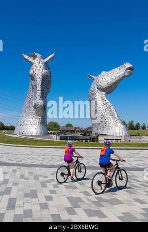 The Kelpies near Falkirk Scotland UK Stock Photo - Alamy