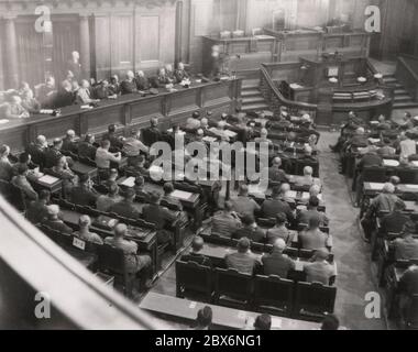 Parliamentary session (Reichstag faction of the NSDAP). Heinrich ...
