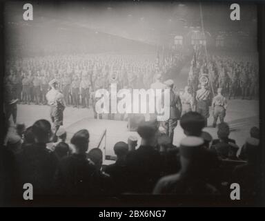 Mass meeting overview Heinrich Hoffmann Photographs 1933 Adolf Hitler's ...