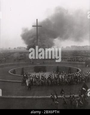 Celebration and rally at the Schlageter Memorial near Dues seldorf with ...