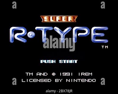 Super R-Type RType - SNES Super Nintendo - Editorial use only Stock ...