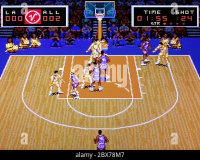 Super Slam Dunk - SNES Super Nintendo - Editorial use only Stock Photo ...