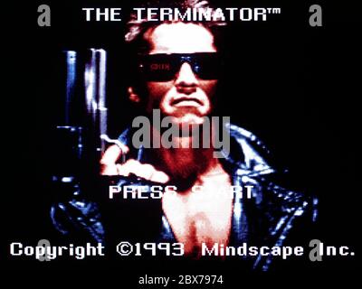 The Terminator - SNES Super Nintendo - Editorial use only Stock Photo ...