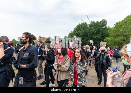 black lifes matter demo hyde park Stock Photo - Alamy
