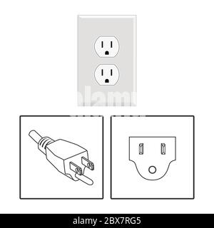 Three Phase Power Symbol Sign Isolate On White Background Stock Vector ...
