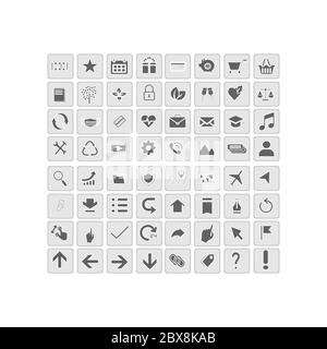 Simple set of arrow icons. Universal Arrow icon. Arrow basic UI elements. For Web Graphics ...
