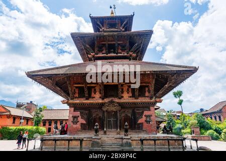 Banepa,Nepal - August 2,2019: View of Hindu Temple at Indreshwor ...