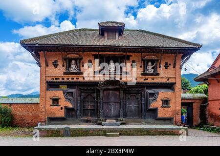 Banepa,Nepal - August 2,2019: View of Hindu Temple at Indreshwor ...
