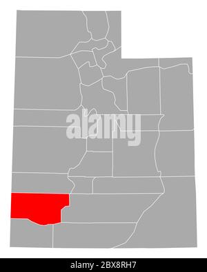 Map of Iron in Utah Stock Photo - Alamy