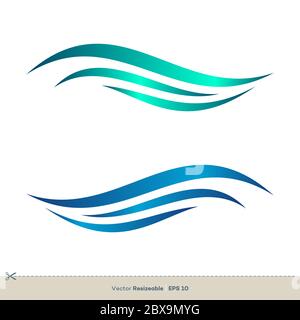 water splash icon vector illustration design template Stock Photo - Alamy