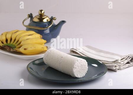 Puttu or White rice puttu -Kerala special breakfast items made using ...