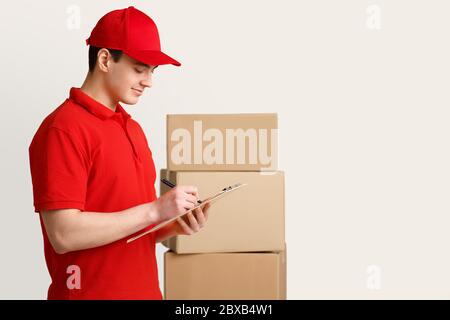 Check the express Courier Stock Photo - Alamy