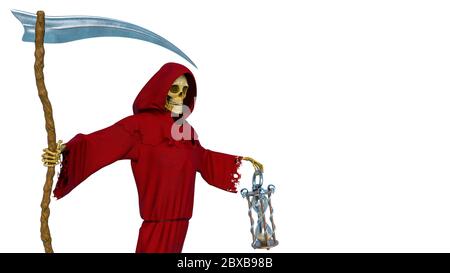 angel of death floating close up, 3d illustration Stock Photo - Alamy