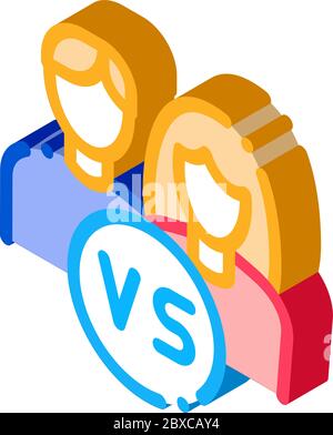 Gender Battle Icon Vector Outline Illustration Stock Vector Image & Art ...