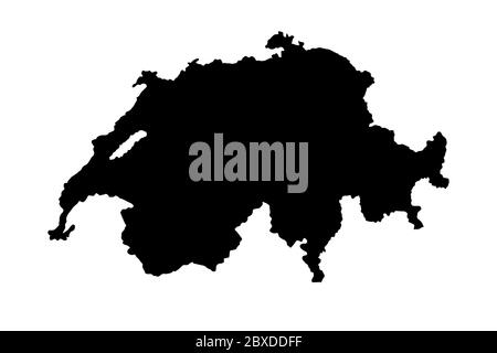 Switzerland map with gray tone on white background,illustration ...