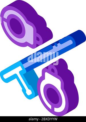 handcuffs police tool color icon vector illustration Stock Vector Image ...
