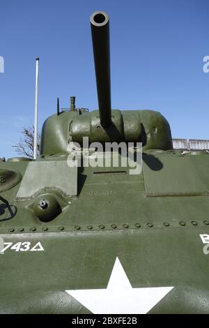 american sherman tank on display at , Castletown D-Day Centre ...