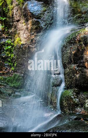 Starohutsky waterfall, Slovak republic, central Europe. Seasonal ...