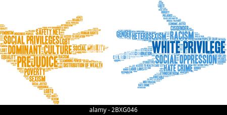 White Privilege word cloud on a white background Stock Vector Image ...