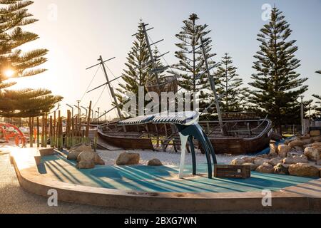 Pirate ship playground at Busselton foreshore Western Australia Stock ...