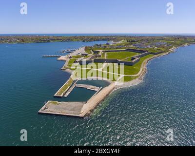 An aerial view of Fort Adams State Park, Newport, RI Stock Photo - Alamy