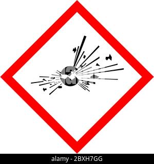 Symbol sign for danger, chemicals, substance safety, oxidation Stock ...
