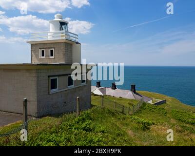 Bull Point Lighthouse Mortehoe North Devon England UK GB Stock Photo ...