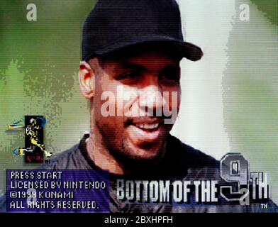 Bottom of the 9th - Nintendo 64 Videogame - Editorial use only Stock ...