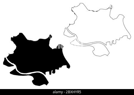 Adachi City (State of Japan, island country, Tokyo Prefecture) map ...