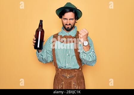 Young handsome man wearing tratidional german octoberfest custome for ...