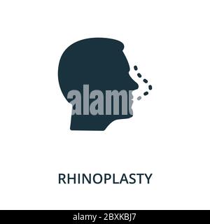 Rhinoplasty icon from plastic surgery collection. Simple line element ...