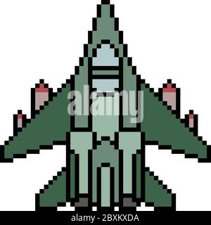 vector pixel art jet missile set Stock Vector Image & Art - Alamy