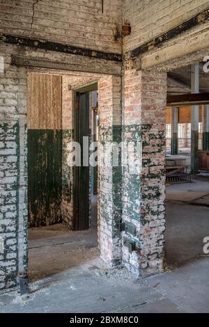 Old abandoned factory rooms Stock Photo - Alamy