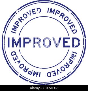 improved stamp. improved sign. round grunge label Stock Vector Image ...