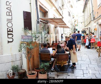 Uje Oil bar & restaurant in Split's Diocletians palace Stock Photo - Alamy