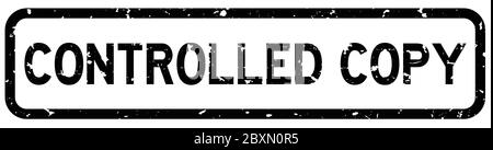 Grunge black SOP Standard Operating Procedure word round rubber seal ...