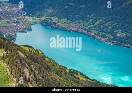 Interlaken und Bönigen mit Brienzersee und Thunersee Stock Photo - Alamy
