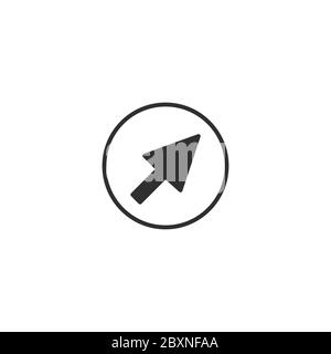 Computer mouse cursor with selection circle in vector Stock Vector ...