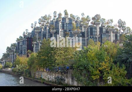 1000 Trees Complex in Shanghai, China. 1000 Trees is a tree-covered ...