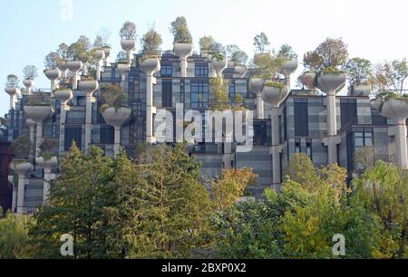 1000 Trees Complex in Shanghai, China. 1000 Trees is a tree-covered ...