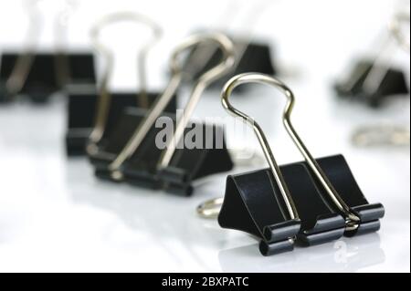 Fold Back Paper Clips Stock Photo - Alamy