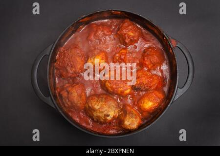 Libyan Mafrum, a dish of stuffed potatoes with minced beef and cooked ...