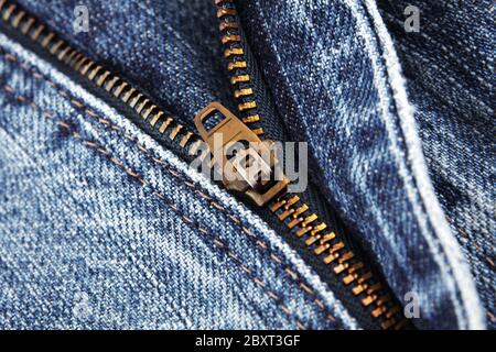 zipper zip denim jeans background abstract background cotton dress blue ...