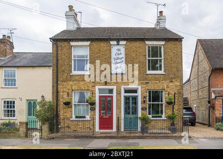 Ye Olde Village Sweet Shop sign on the front of two pretty semi ...