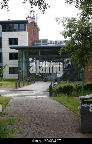 Pedestrian entrance to Sutton Coldlfield College Stock Photo - Alamy