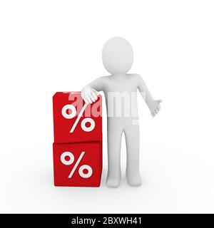 3d human sale cube Stock Photo - Alamy