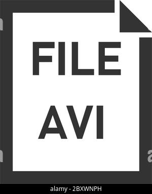 Video File icon vector, filled flat sign, solid pictogram isolated on ...