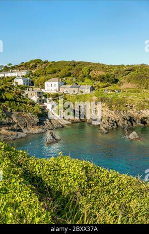 The Cornish coastal village of Portloe, South Cornwall,, England ...