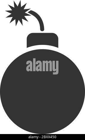 bomb icon. Flat vector illustrator Eps 10 Stock Vector Image & Art - Alamy