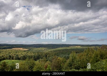 Overlooking Cropton Forest from Cawthorn Roman Camp, North Yorkshire ...